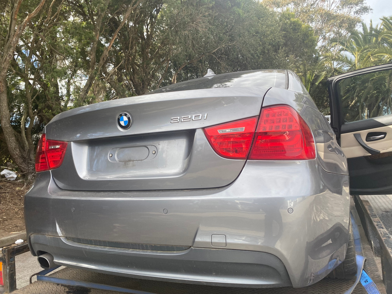 BMW E90 USED REAR M TECH BUMPER IN SPACE GREY A52 - Parts 4 European Cars