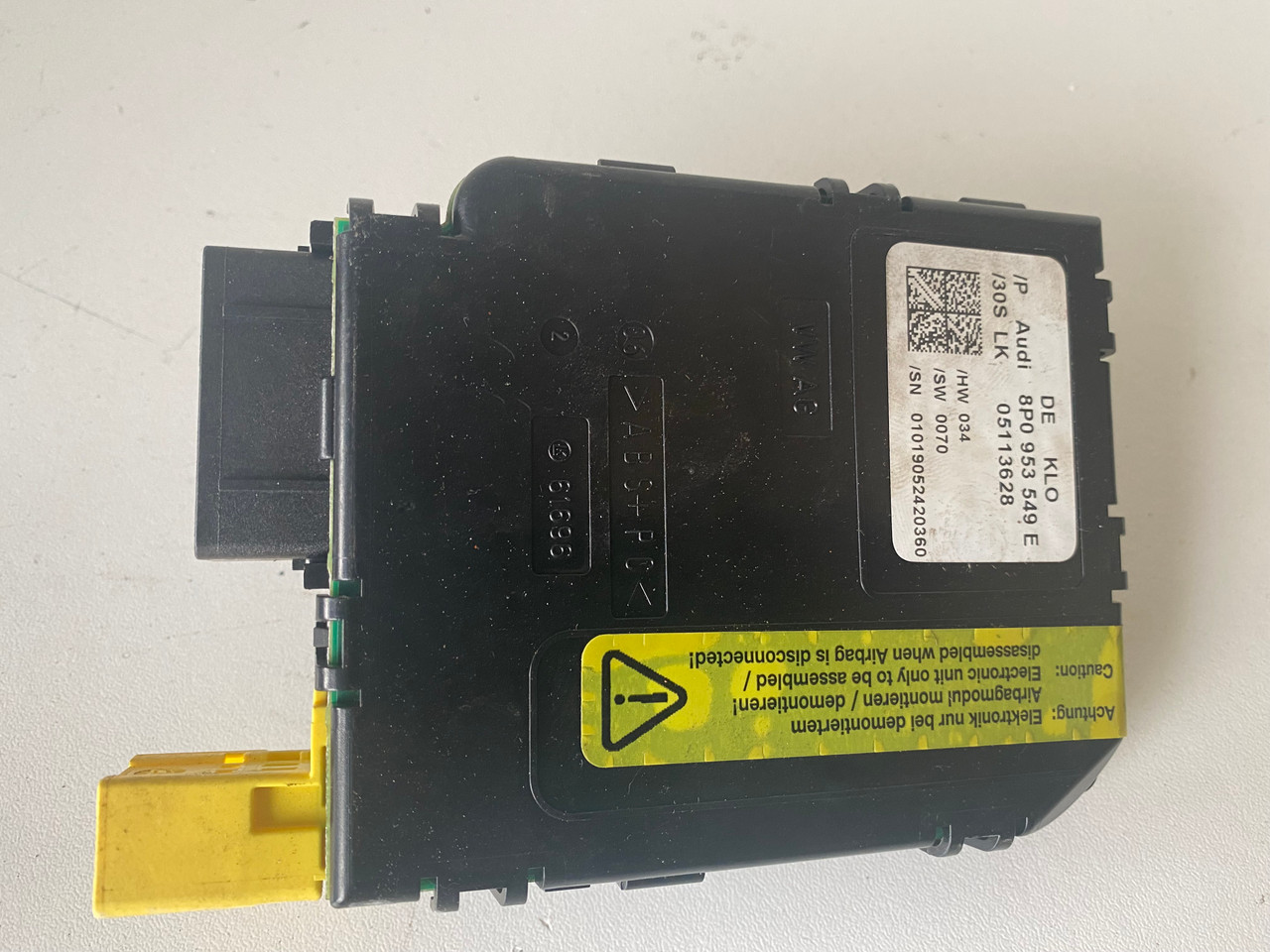 AUDI A3 8P STEERING RADIO CONTROL MODULE USED 8P0 953 549 E - Parts 4 ...
