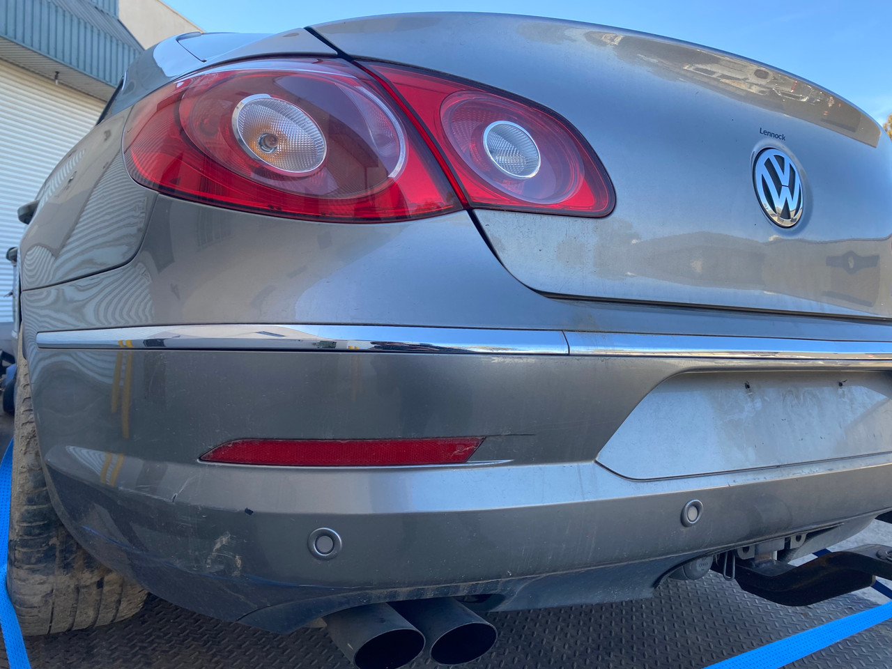 VW PASSAT CC USED REAR BUMPER COVER IN FLUID BROWN METALIC C8Y - Parts ...