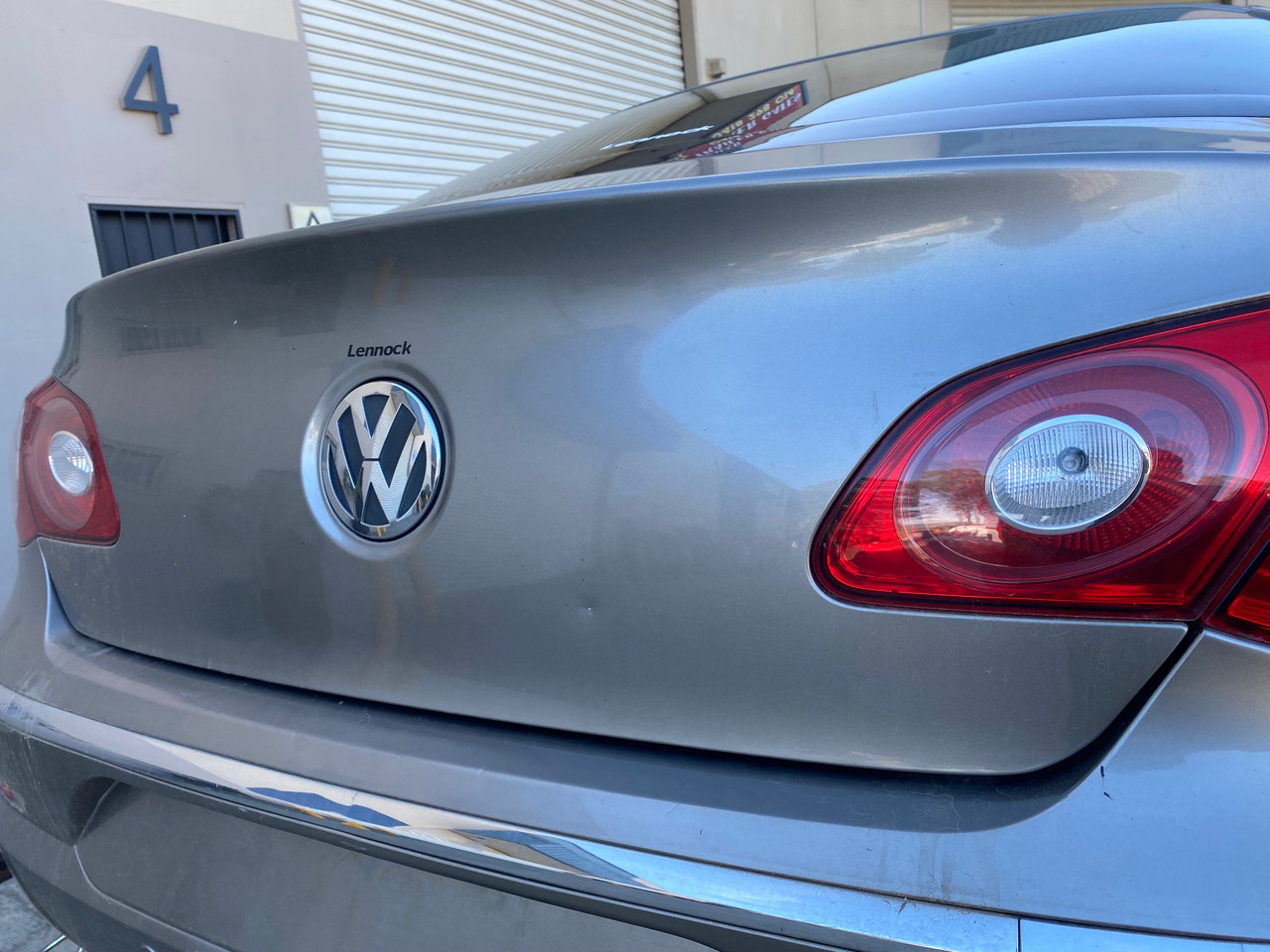 VW PASSAT CC USED REAR BUMPER COVER IN FLUID BROWN METALIC C8Y - Parts ...