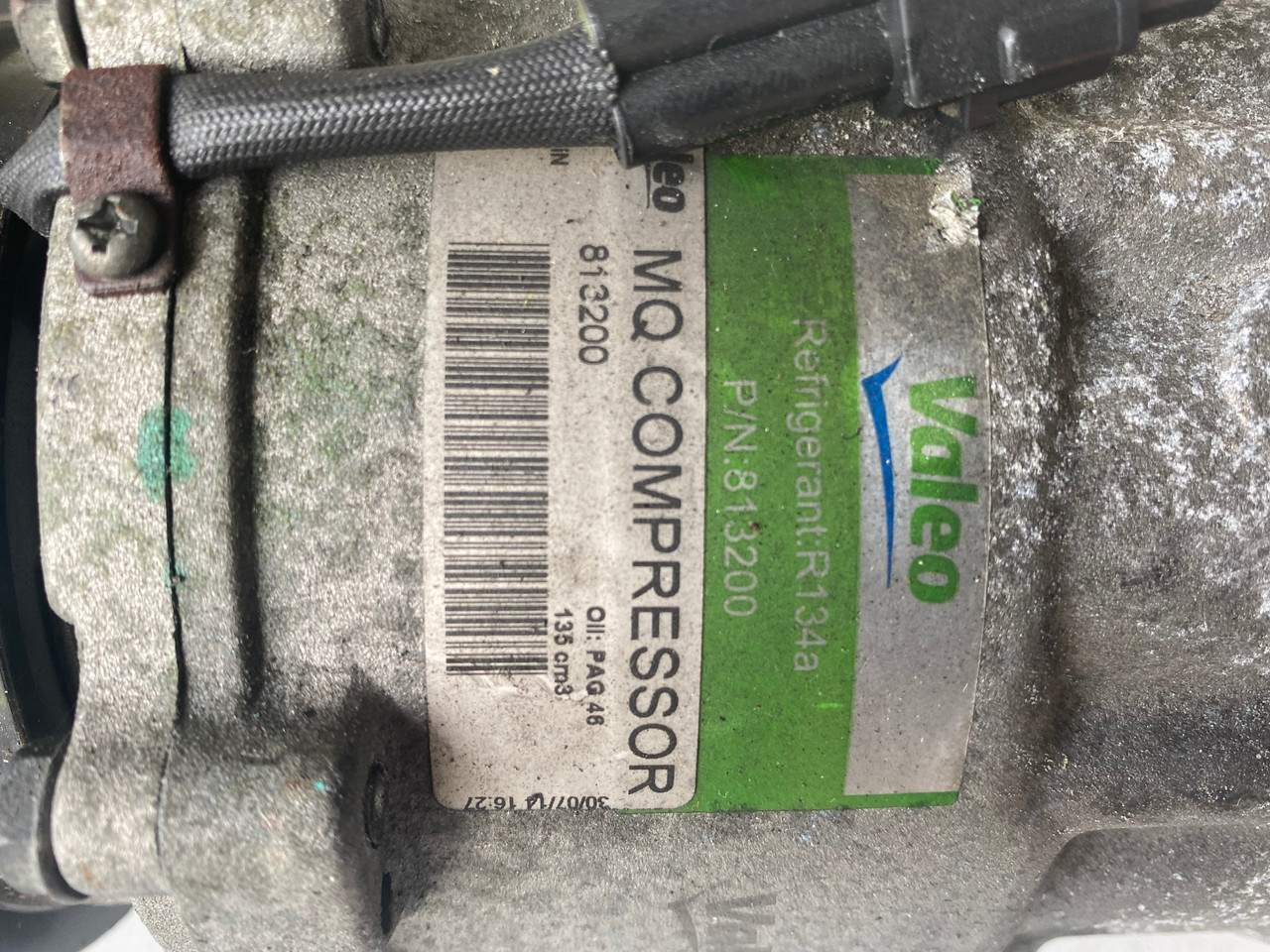 VW GOLF MK4 AUDI A3 8L VW BEETLE USED VALEO AC COMPRESSOR 813200 ...