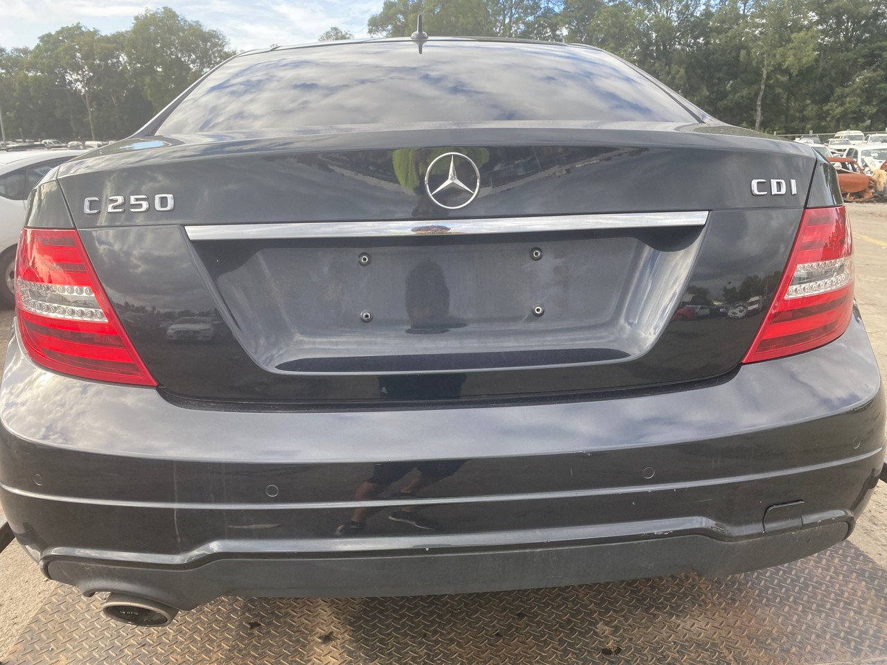 MERCEDES W204 COUPE USED REAR BUMPER IN BLACK - Parts 4 European Cars
