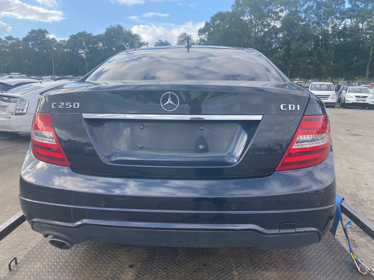 MERCEDES W204 COUPE USED REAR BUMPER IN BLACK - Parts 4 European Cars