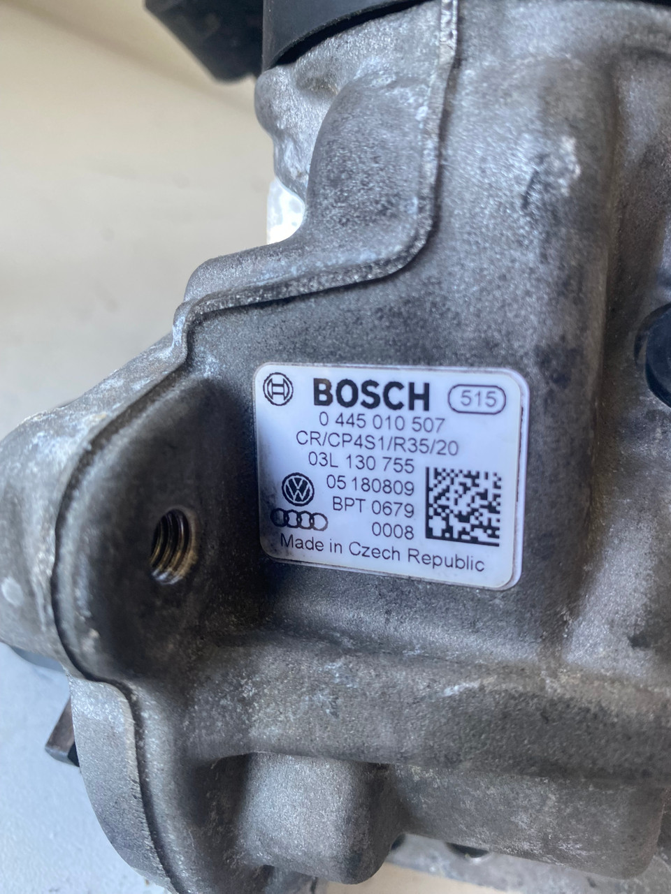 VW GOLF AUDI 2L TDI CBBB ENGINE AUDI A4 CAGAUSED HIGH PRESSURE PUMP 03L ...