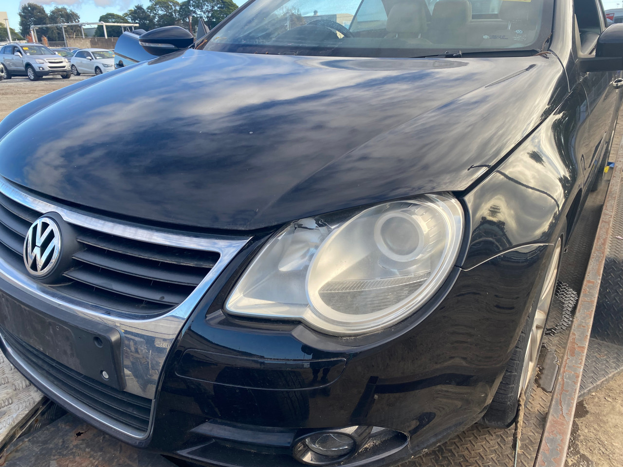 VW EOS 2007-2011 USED FRONT BUMPER COVER 1Q0 807 217 IN BLACK C9X PAINT ...