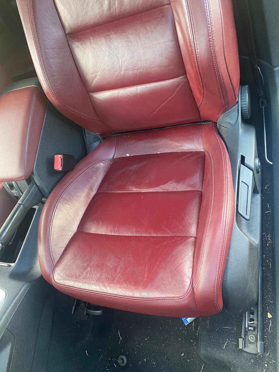VW EOS USED RED LEATHER SEATS