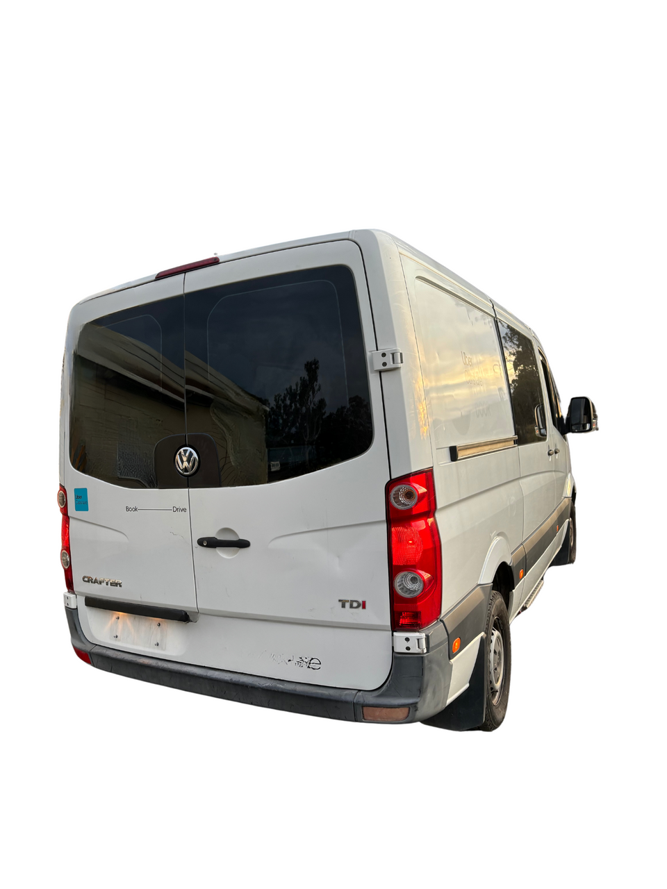 VW CRAFTER VAN 2007-2017 USED LH BARN DOOR SHELL IN B9A PAINT CODE