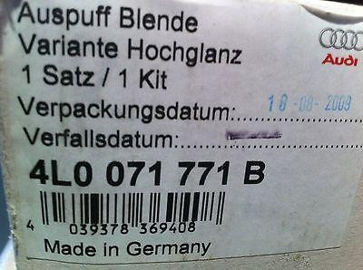 AUDI Q7 LH NEW GENUINE STAINLESS STEEL TAIL PIPE 4L0 071 771B - Parts 4 ...