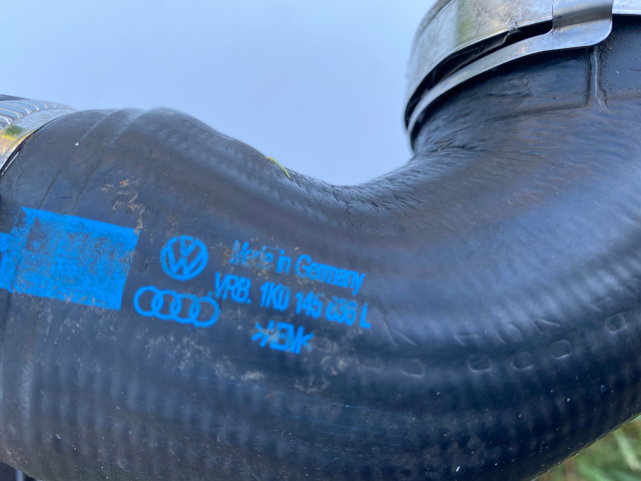 VW GOLF MK5 BLG USED INTER COOLER HOSE 1K0 135 838 L - Parts 4 European ...