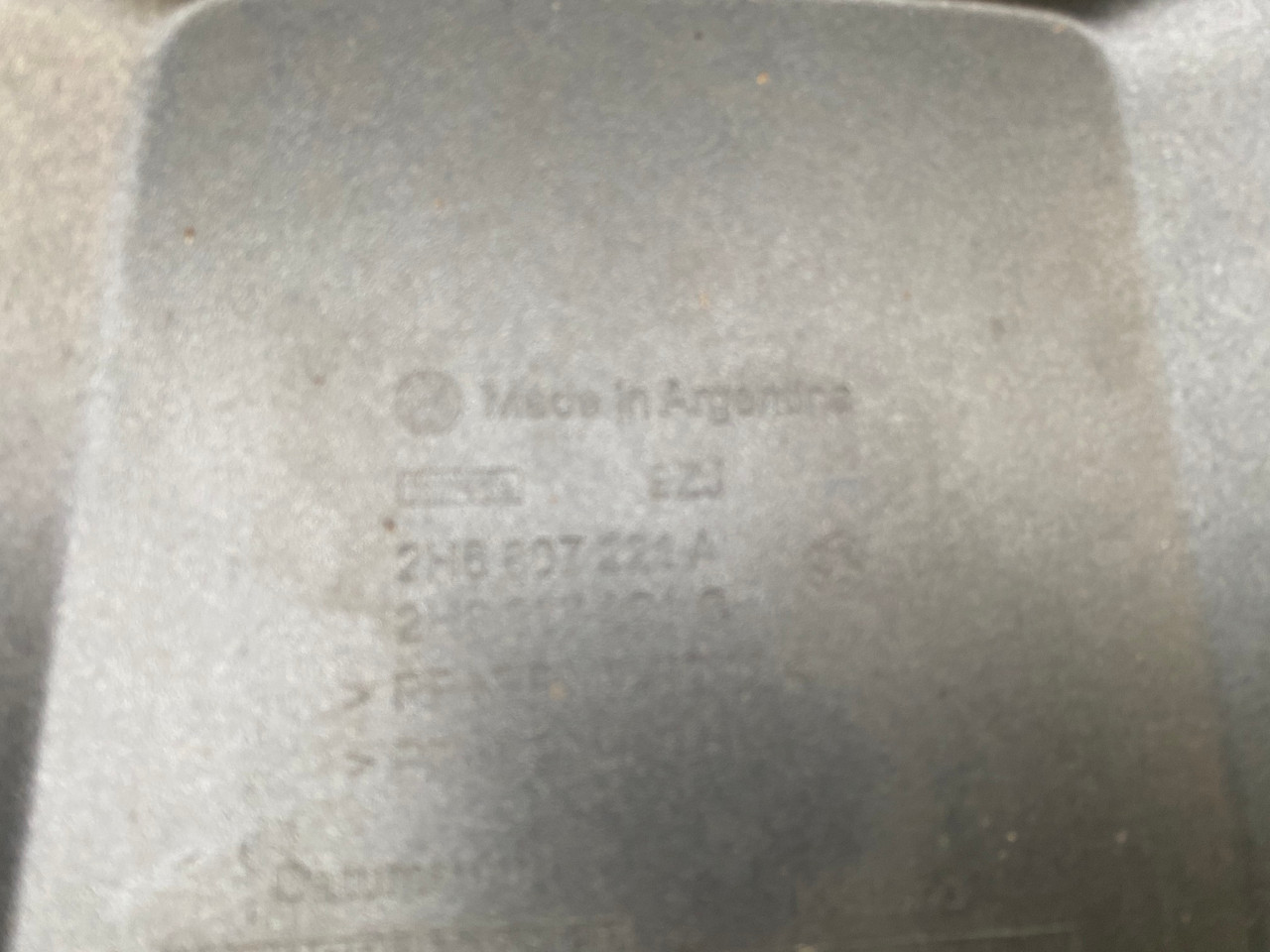 VW AMAROK 2017 ON USED GREY FRONT BUMPER COVER IN INDIUM GREY R7H 2H6 ...