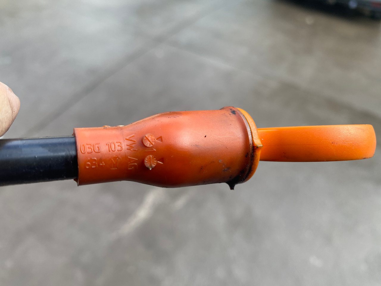 VW CADDY 1.9 TDI BLS USED ENGINE DIPSTICK AND TUBE 03G 103 634 M ...