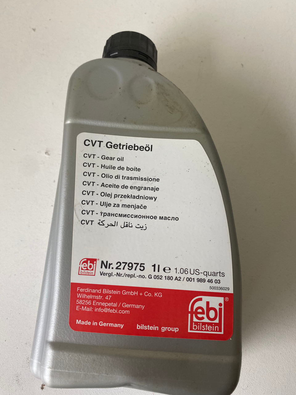 AUDI CVT OIL FEBI BILSTEIN 27975 1L - Parts 4 European Cars