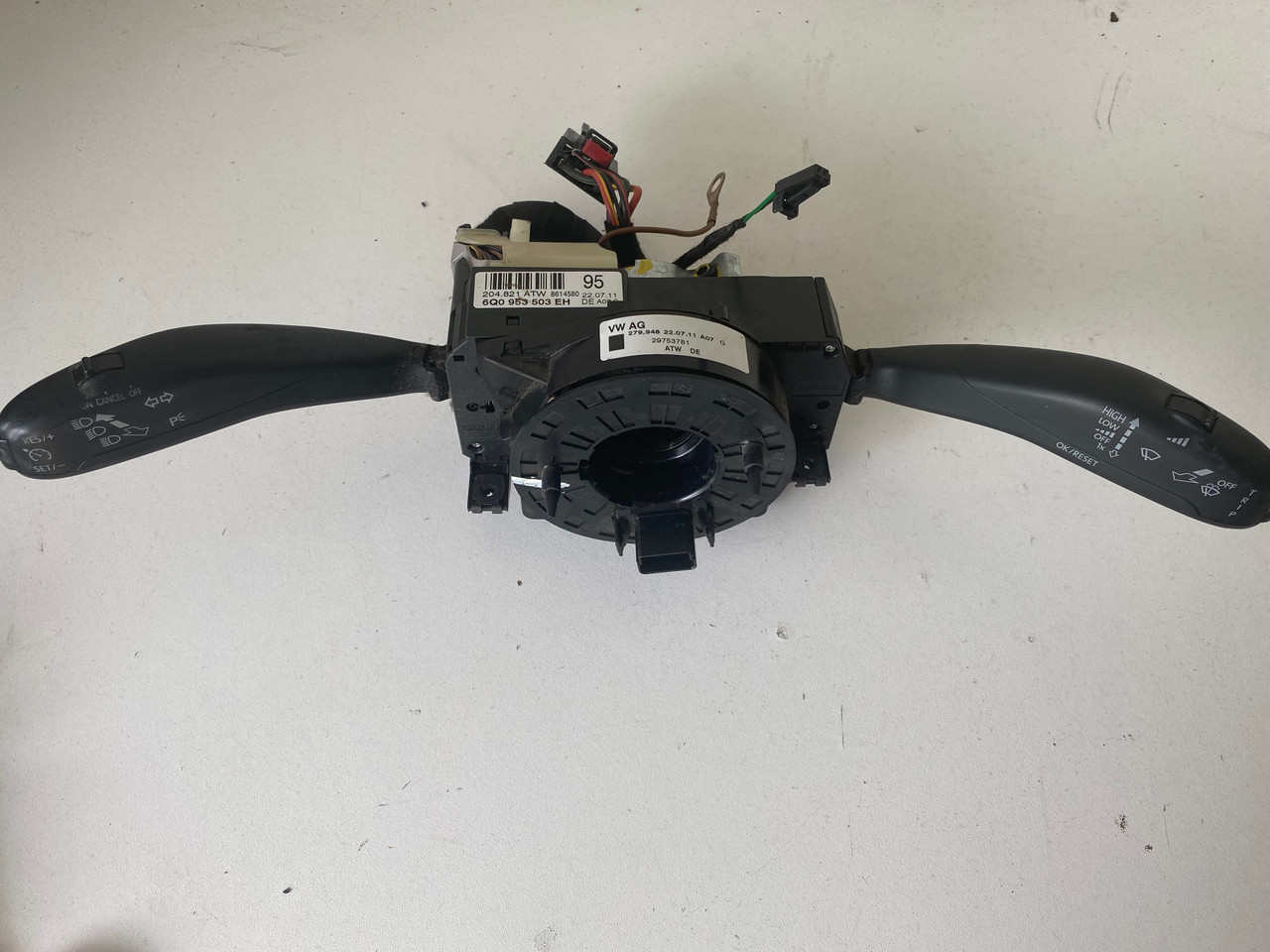 VW AMAROK USED BLINKER WIPER CLOCK SPRING COMBO SWITCH 6Q0 953 503 EH ...