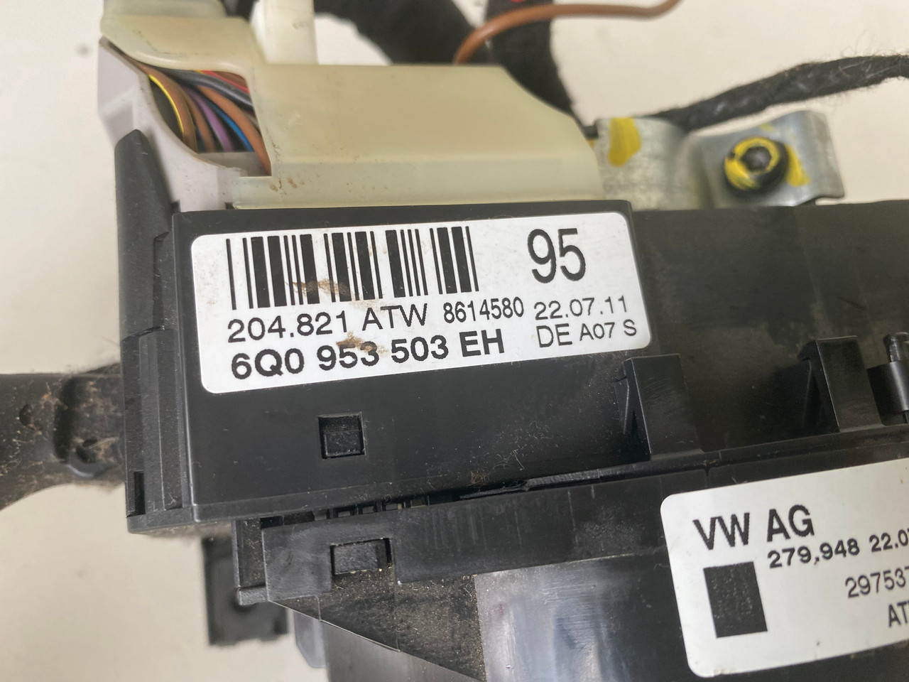 VW AMAROK USED BLINKER WIPER CLOCK SPRING COMBO SWITCH 6Q0 953 503 EH ...