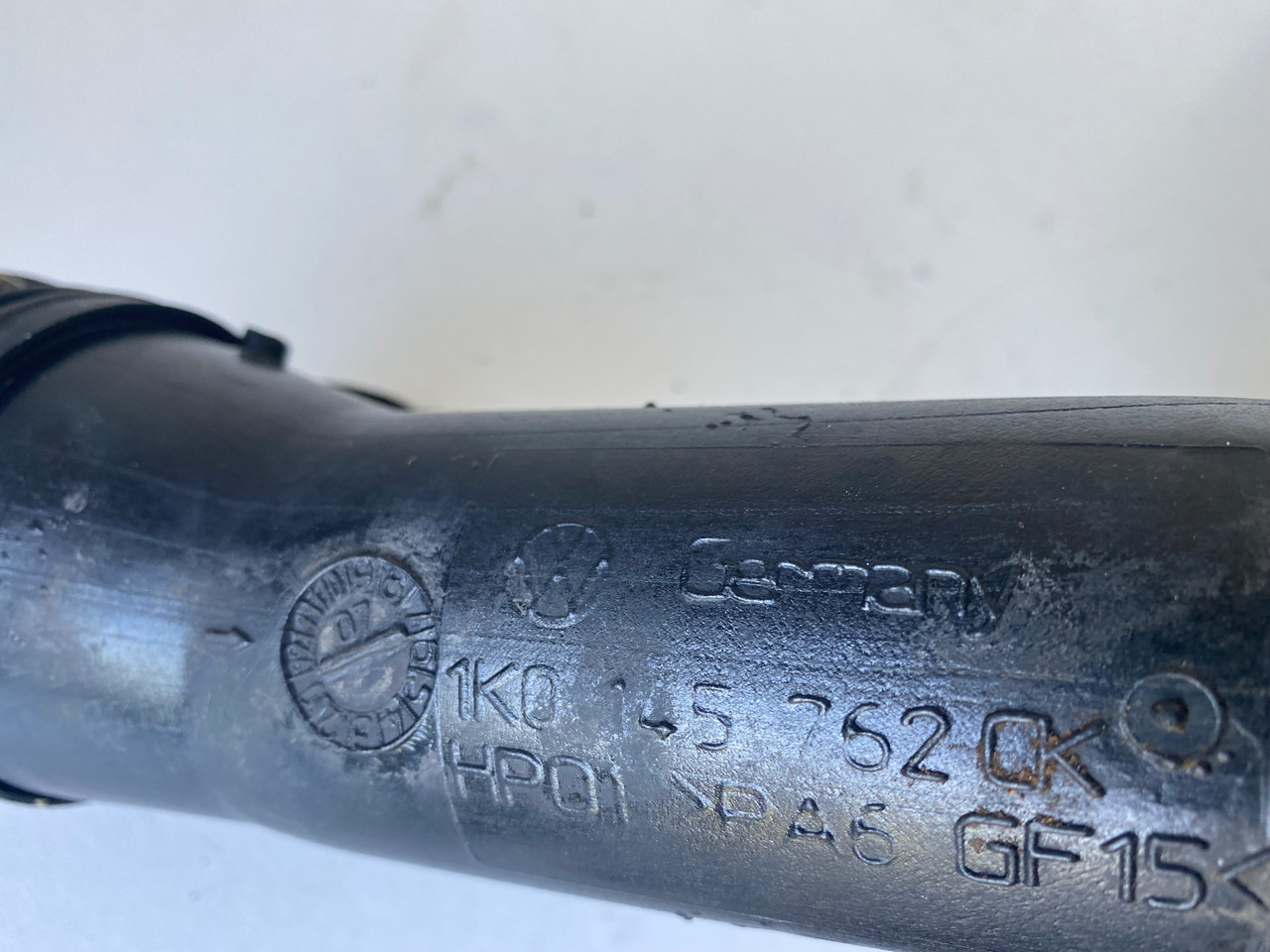 VW GOLF MK5 1.9 TDI USED TURBO INTERCOOLER PIPE 1K0 145 762 CK - Parts ...