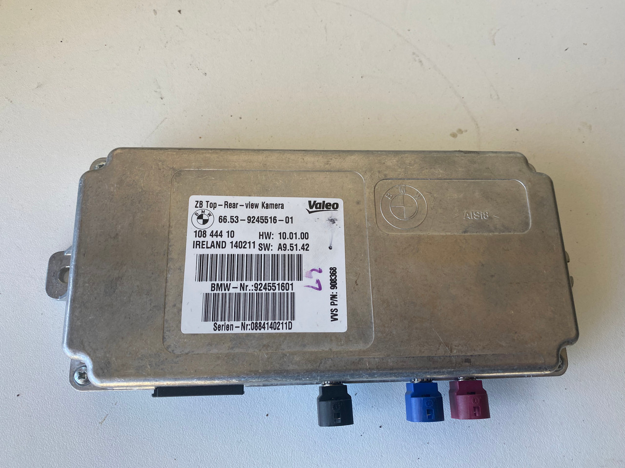 BMW X5 E70 USED REAR REVERSE CAMERA CONTROL MODULE 66.53-9245516-01 ...