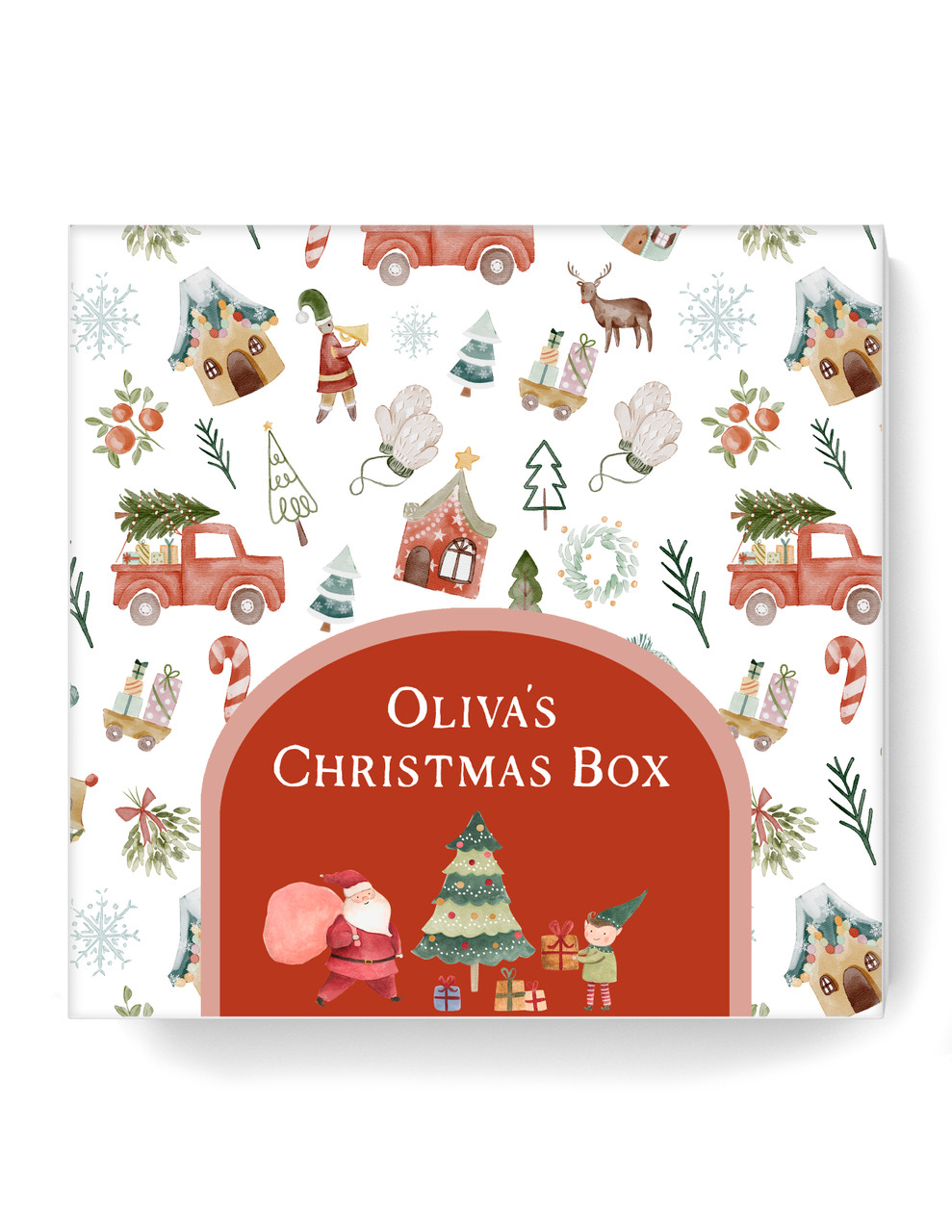 Arched Traditional - Christmas Box - Diamante Bebe Designs