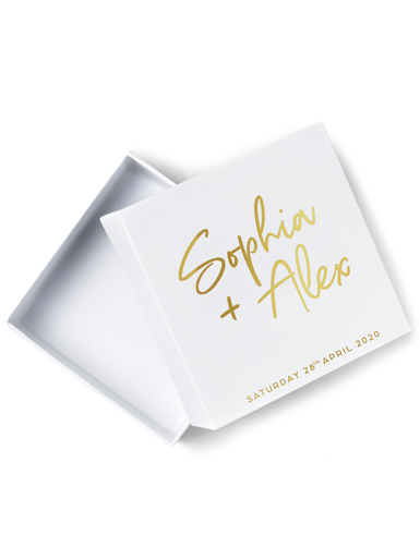 Personalised Gift Box - Wedding Names - Diamante Bebe Designs