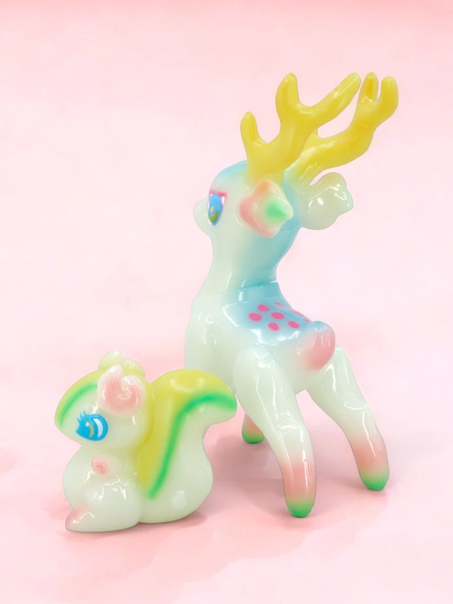 Forest Friends Deer and Squirrel Candy Version by Genkosha - myplasticheart