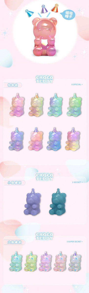 Choco Teddy Night Light Effect Blind Box - myplasticheart
