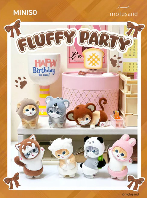 Mofusand Fluffy Party Blind Box - myplasticheart
