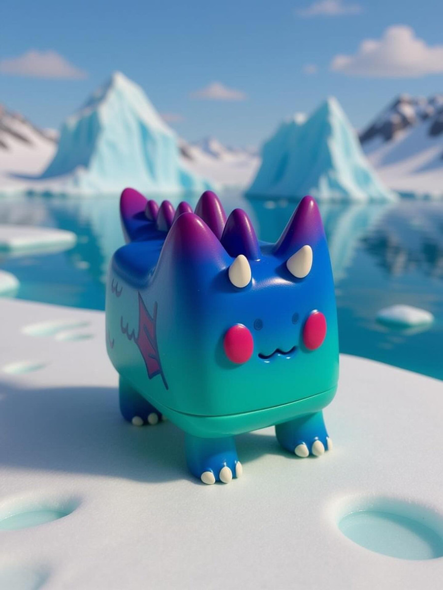DiDi Dino Cat Ice Monster by Rato Kim - myplasticheart