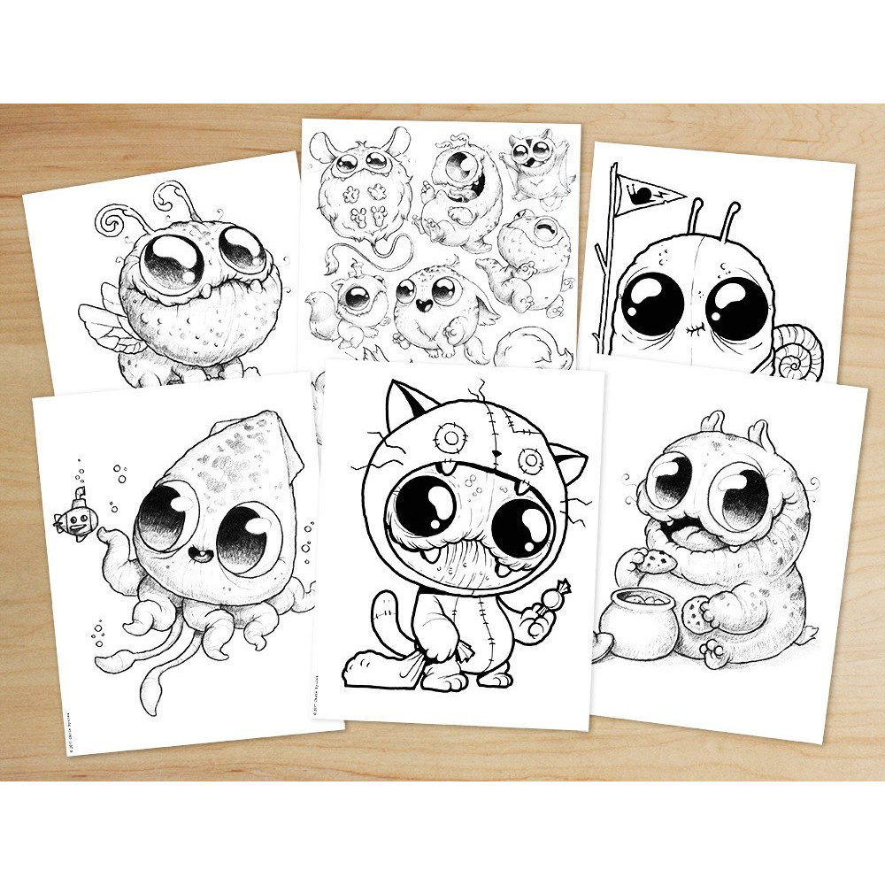 Morning Scribbles Coloring Book by Chris Ryniak - myplasticheart