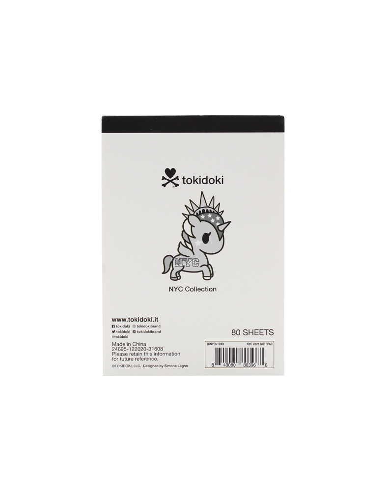 Tokidoki NYC Collection Note Pad - myplasticheart