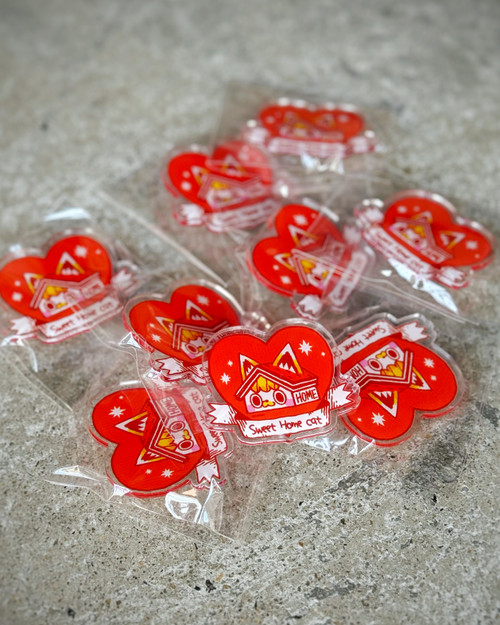 Sweet Home Cat Acrylic Badge Myplasticheart