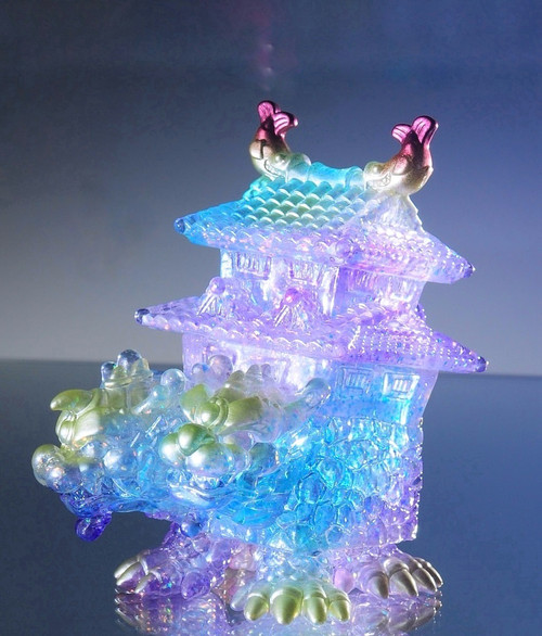 Mini Yu Shou Long Clear Purple Blue by Black Seed Toys - myplasticheart