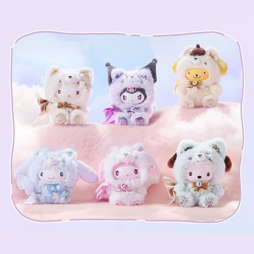 Sanrio Fox Island Vinyl Face Plush Keychain Blind Box - myplasticheart