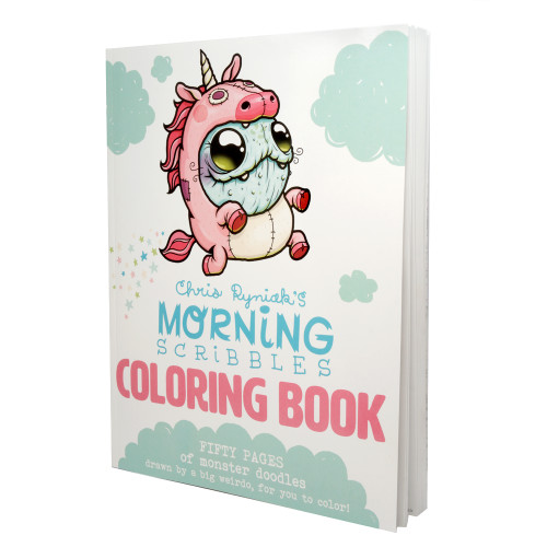 Morning Scribbles Coloring Book by Chris Ryniak - myplasticheart