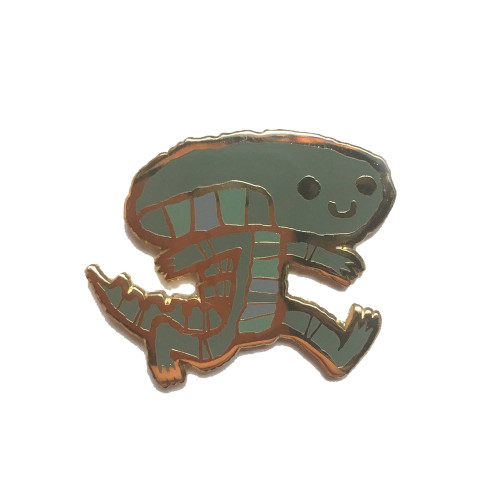 Alien on the Move Enamel Pin - myplasticheart
