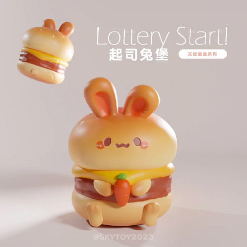 Cheese Rabbit Burger by Sky Toy - myplasticheart