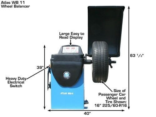 Atlas Equipment WB11 Computerized Wheel Balance
