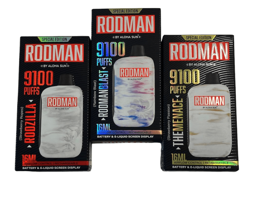 Rodman Special Edition 9100 Vape by Aloha Sun: Limited Premium Flavors