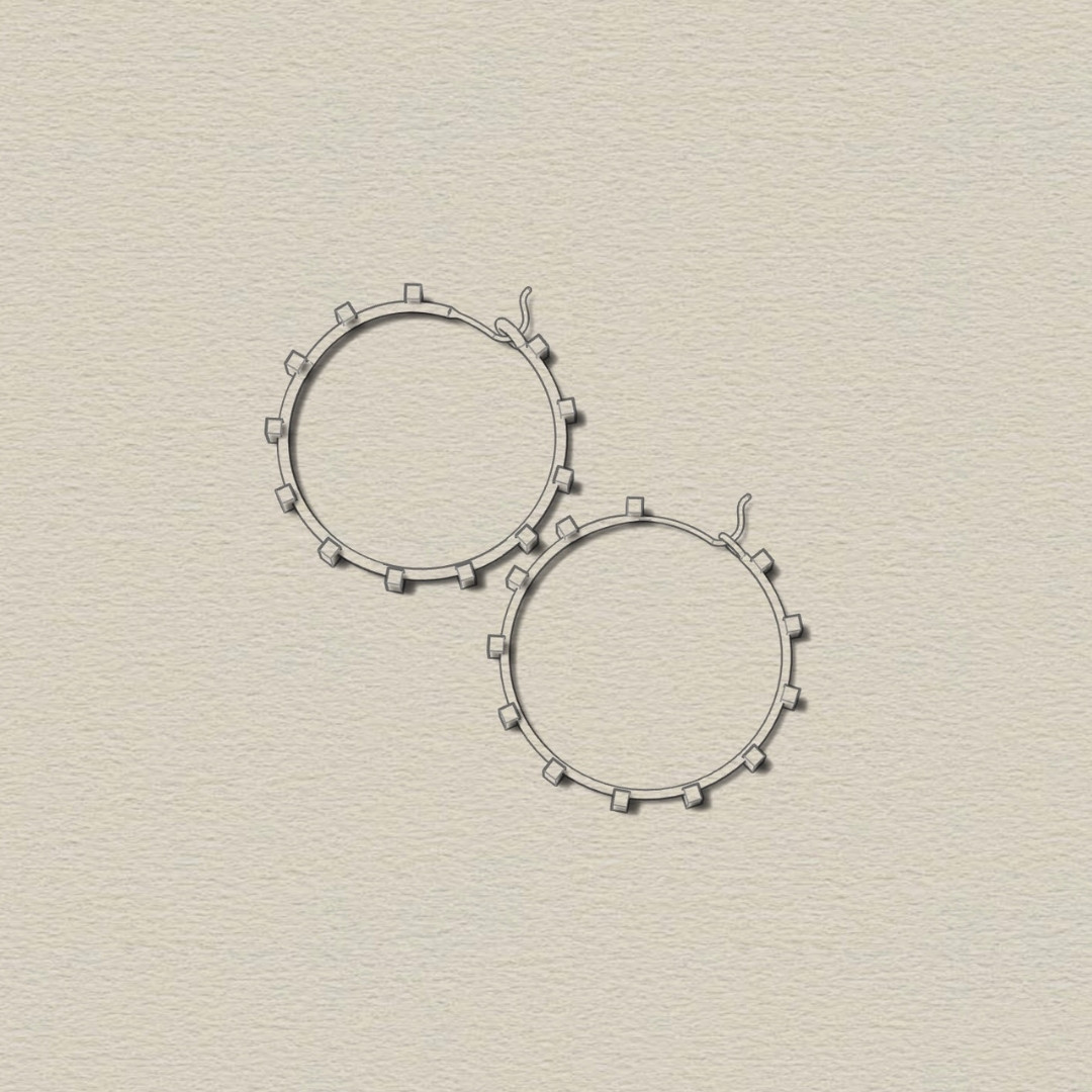 38mm Ladder Hoop Earrings by VIENNE REA at THE LOVE LADDERS