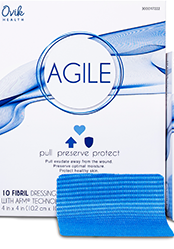 AGILE™ Fibril Dressing, 4" x 4", Each - Alert Services