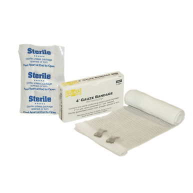 Sterile Compressed Gauze 4" x 4yds., 6ply, 1roll - Alert Services