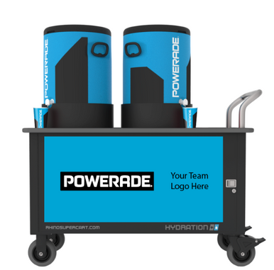 Rhino Hydro Courtcart Powerade 2 Cooler Black - Alert Services