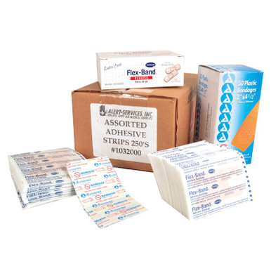 Adhesive Strips Assorted 250/Box - Alert Services