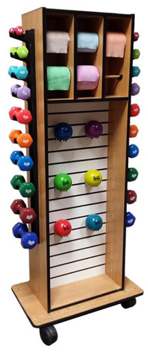 Mobile Combo Weight Rack 1 Filled Laminate (Color) - Alert Services