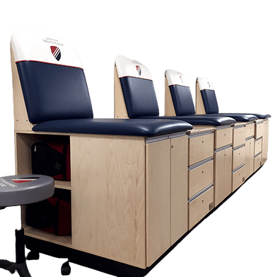 Tilt Taping Station 4 Seat Wood (Color) - Alert Services