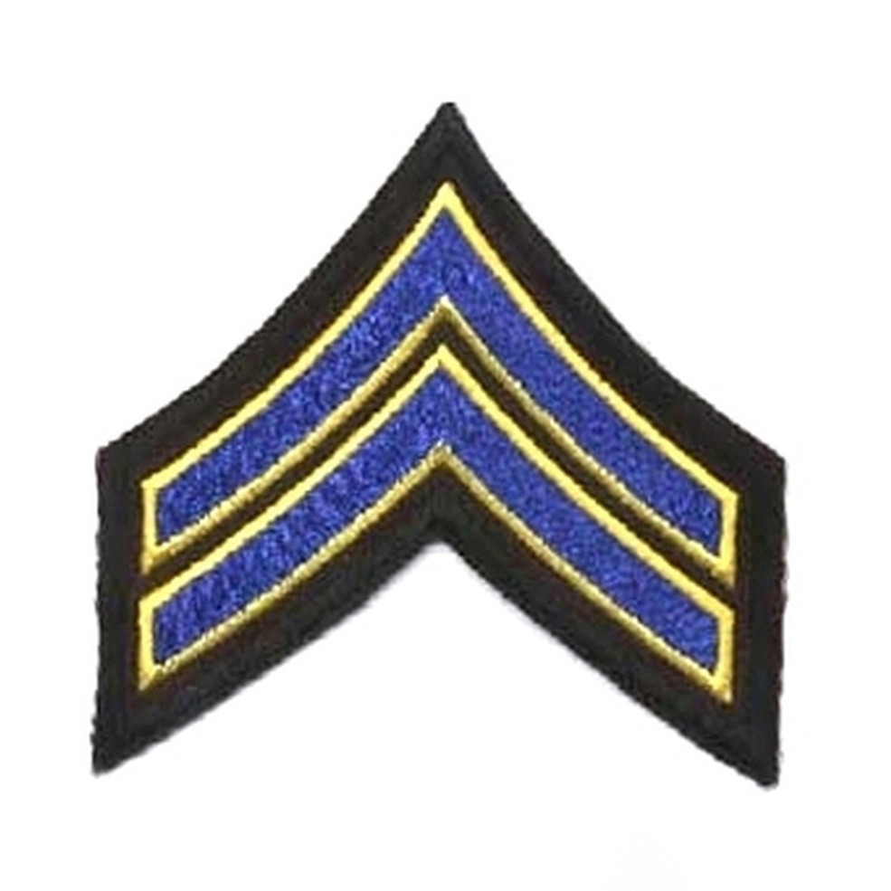 Hero's Pride Royal-Medium Gold/Black 3.5 in. Corporal Chevron - Curtis ...