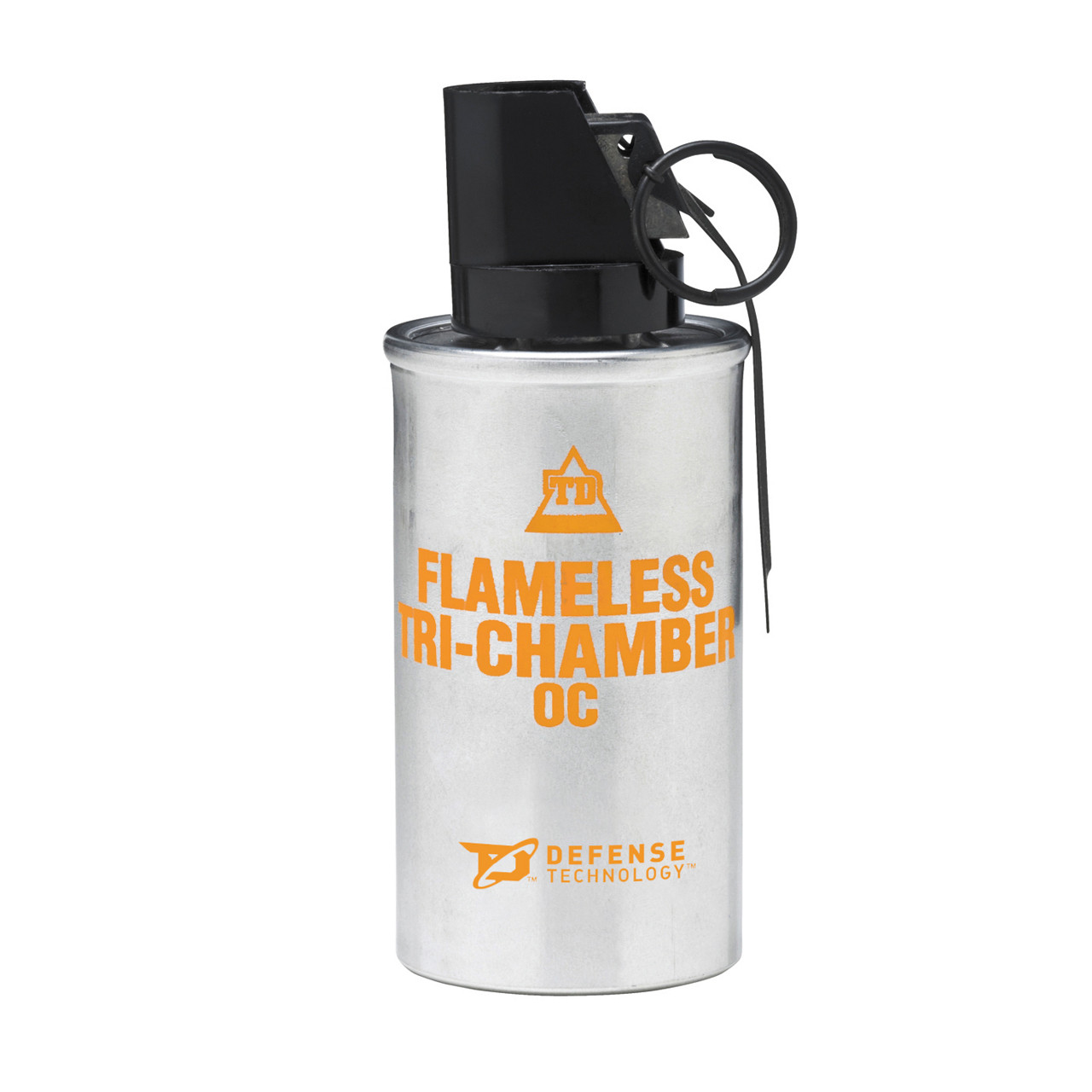 Defense Technology Flameless Tri-Chamber OC Grenade - Curtis Blue Line