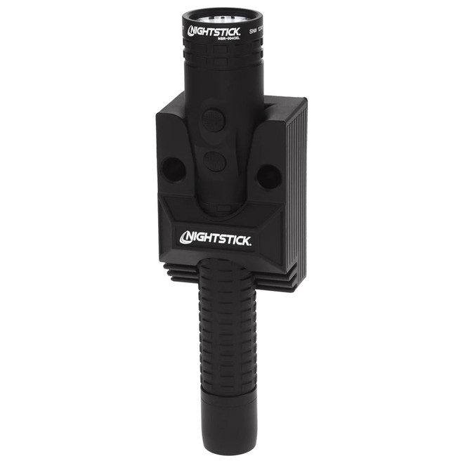 Nightstick Metal Dual-Light Rechargeable Flashlight with Magnet