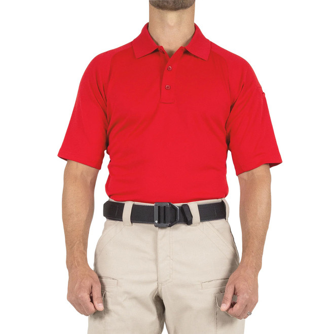 First Tactical Men's Performance Polo | Curtis Blue Line
