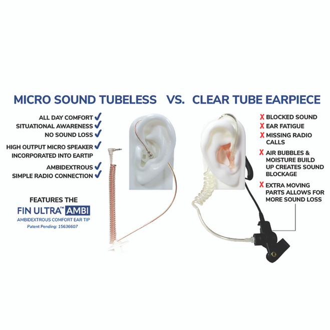 Ear Phone Connection Hawk M1 Tubeless Lapel Microphone