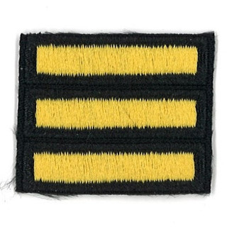 Hero's Pride 1-5/16 in. x 3/8 in. Gold With Black On Black Service Bars ...