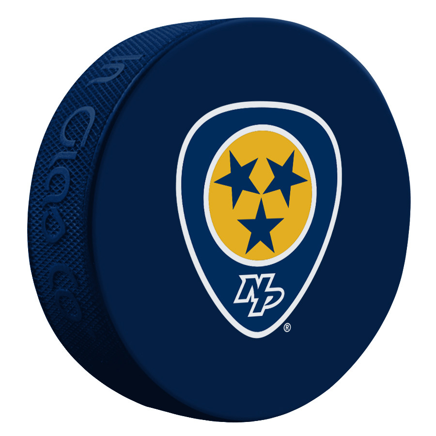 Nashville Predators Pick Logo Black Puck - Nashville Predators Locker Room